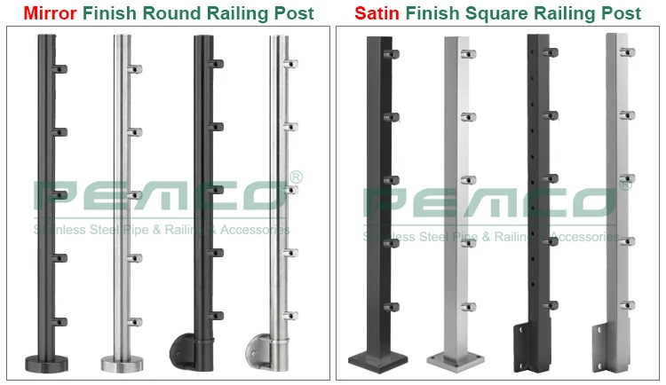 Stylish & Durable Round Pipe Railing Design - SS Railings