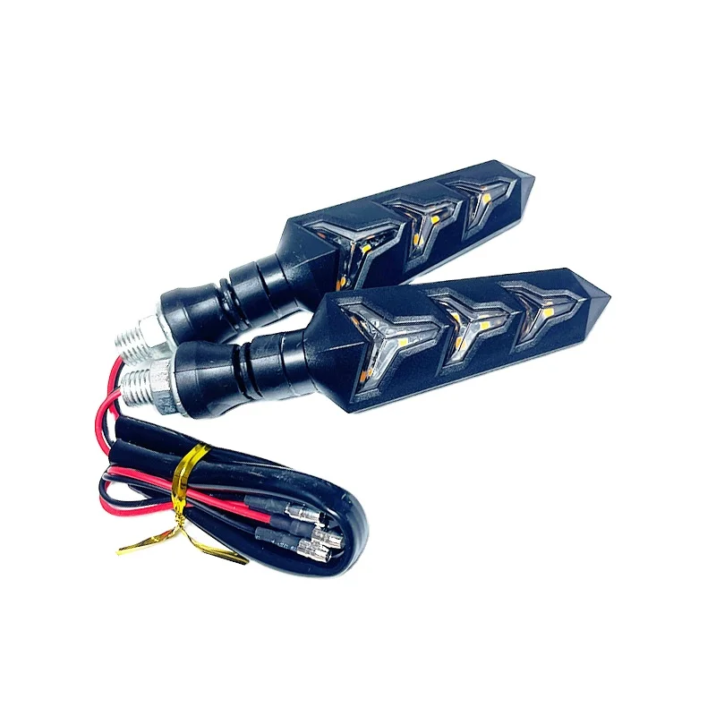 Motorcycle Electric Car Fishbone Led Flowing Water Turn Light Daytime ...