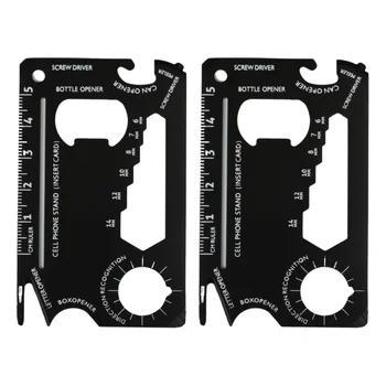 Anthrive 18 In 1 Outdoor Credit Card Size Pocket Tool Bottle Opener ...