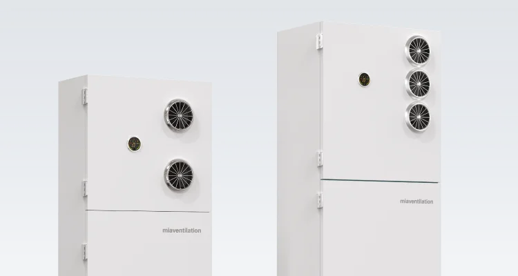 MIA Vmc Double Flux Heater Floor Standing 900m3/h Centrifugal ERV HVAC ...