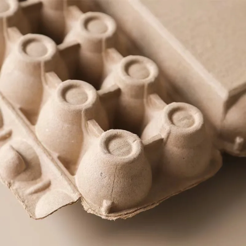 Biodegradable Egg Box Pulp Mold Cartons Cardboard Paper Collecting Tray ...