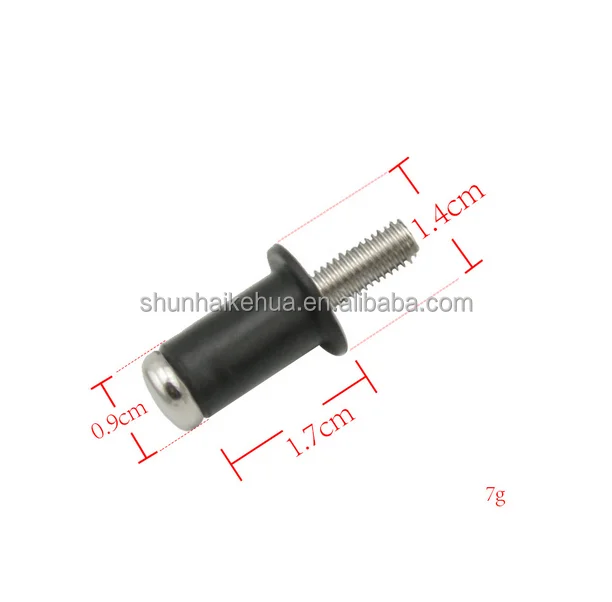 M4 M5 M6 M8 M10 M12 Black Color Rubber Rivet Well Nuts With Brass ...