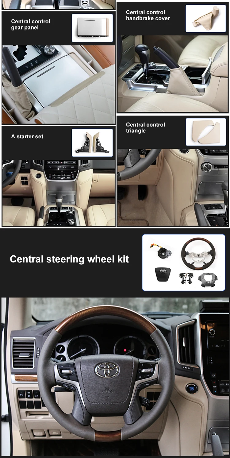 Toyota Land Cruiser LC200 Interior Upgrade - Steering Wheel Kit