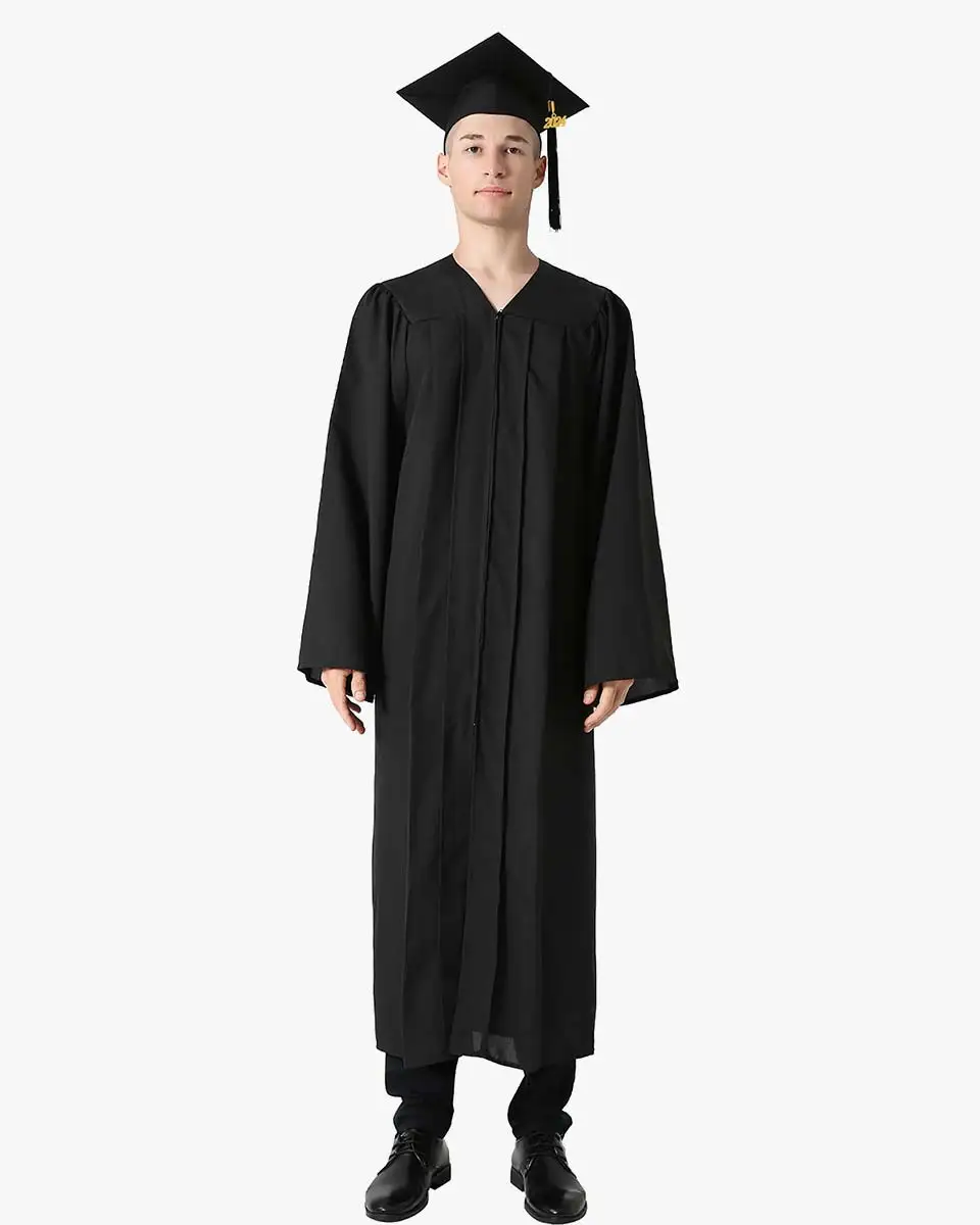 Bachelor uniform robe black gown for graduation stole sublimation ...