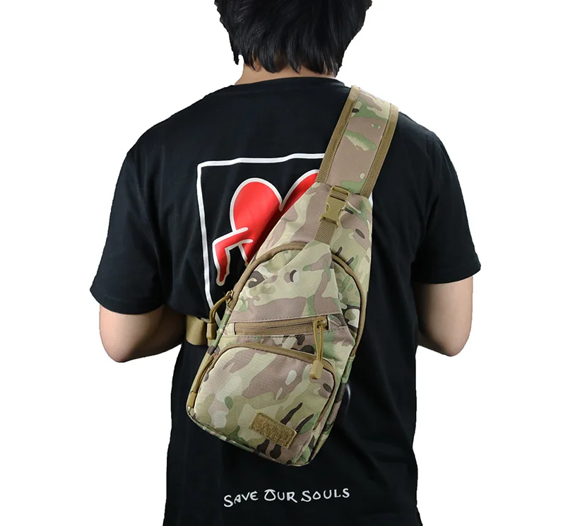 Tactical Multicam Shoulder Bag Men Sling Crossbody Camouflage Chest Bag ...