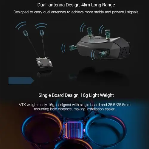 Walksnail Avatar Hd Camera / Vtx Kit 1080p 170 Fov Lower Latency ...