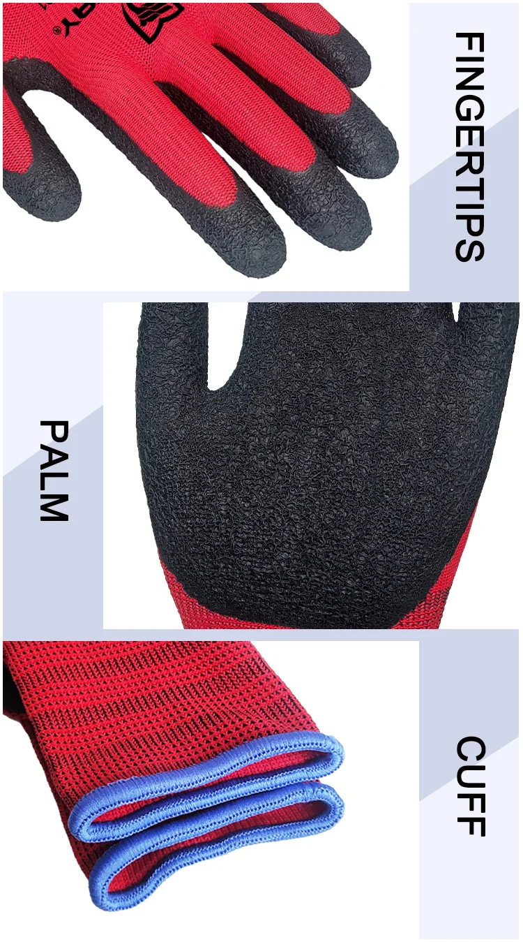 Seeway Latex Palm Coating Work Gloves - Buy Handler Gloves With Latex Palm Coating,Latex Palm ...