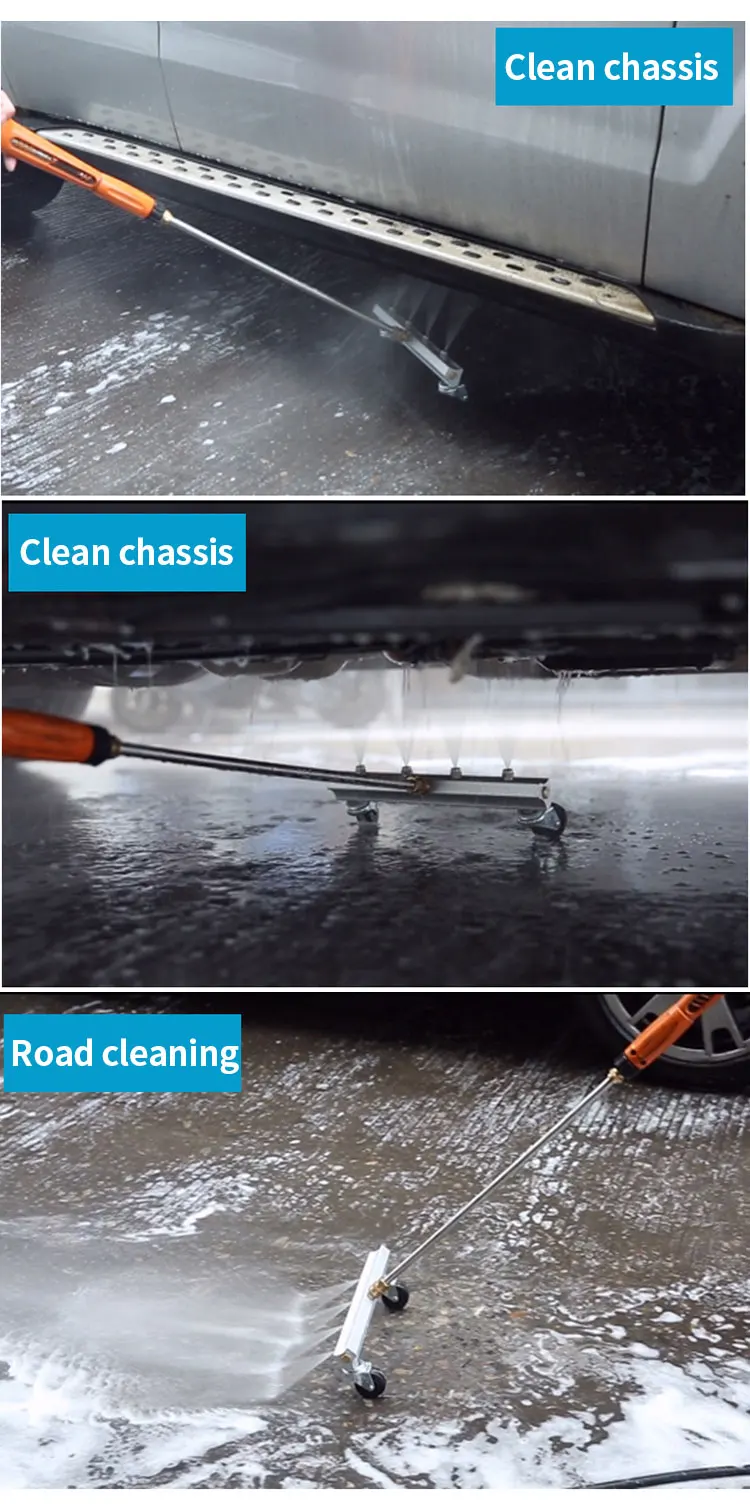High-pressure Cleaner Car Chassis Cleaner Road Brush Broom 1/4 Quick ...