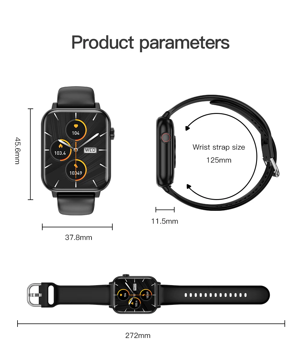 A60pro Smartwatch High Resolution Magnetic Charging Multi-health ...