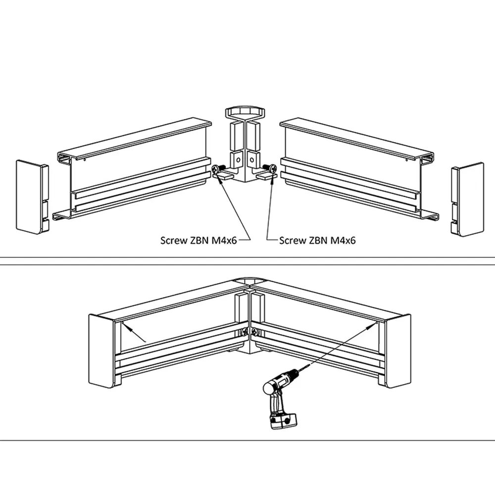 Gola System Kitchen Cabinet Concealed Handle Recessed LED
