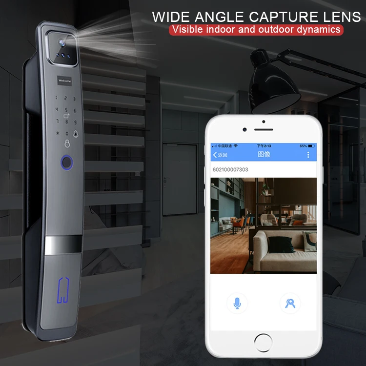 Smart Door Lock with 3D Face Recognition & Built-in Camera
