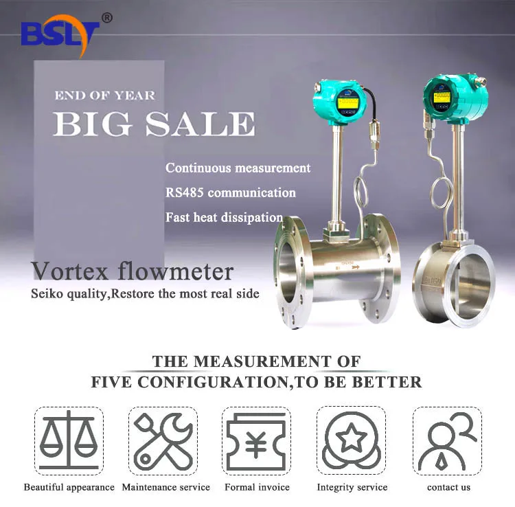 Piezoelectric Sensor Flow Meter Pulse Output Temperature And Pressure