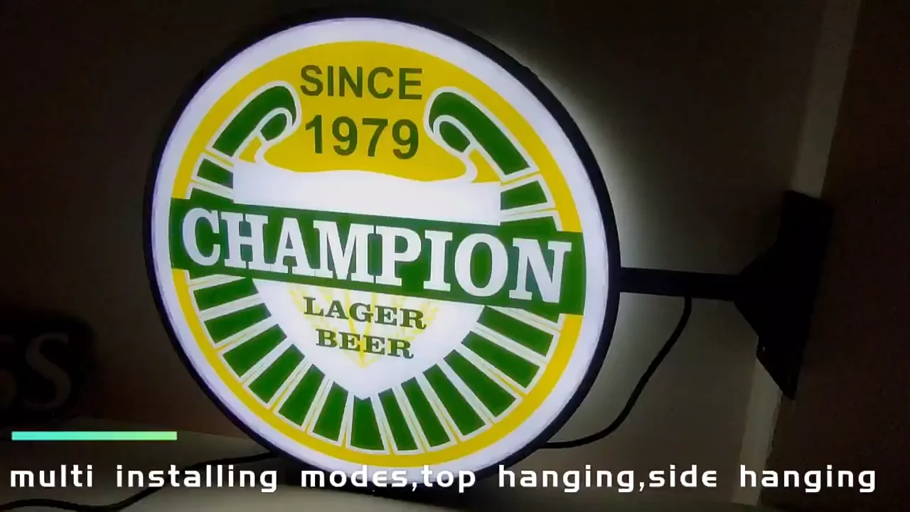 Outdoor Round Vacuum Forming Led Light Box Sign Custom Shape Blank ...