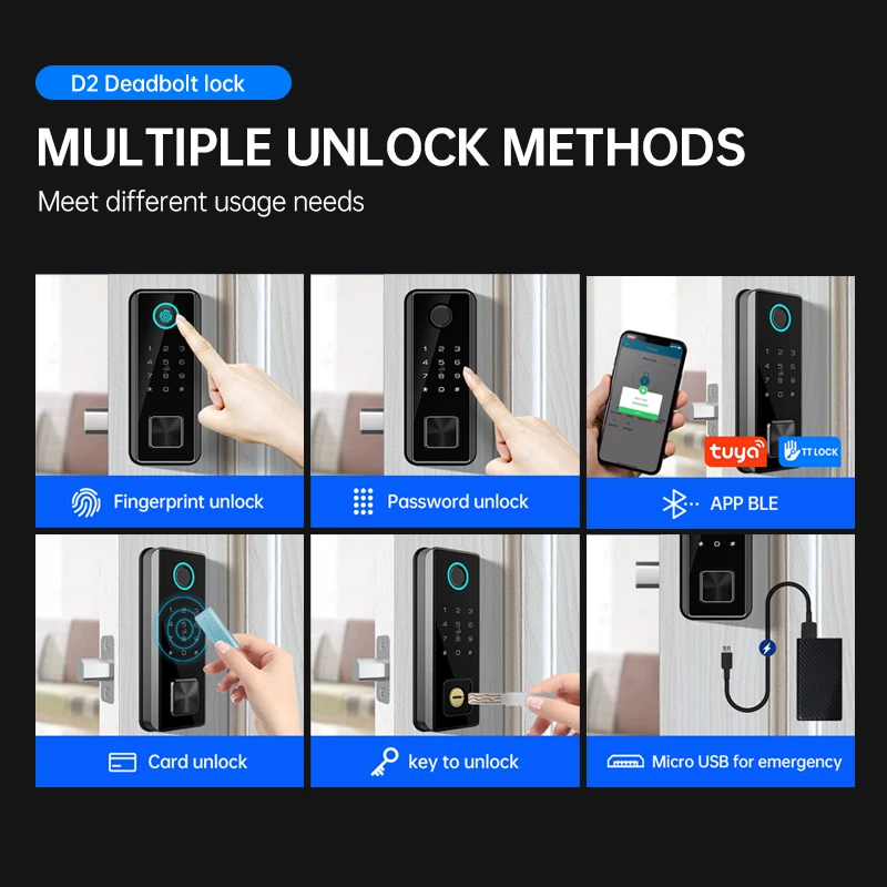 Face Recognition Digital Door Lock Biometric Fingerprint Rfid ...