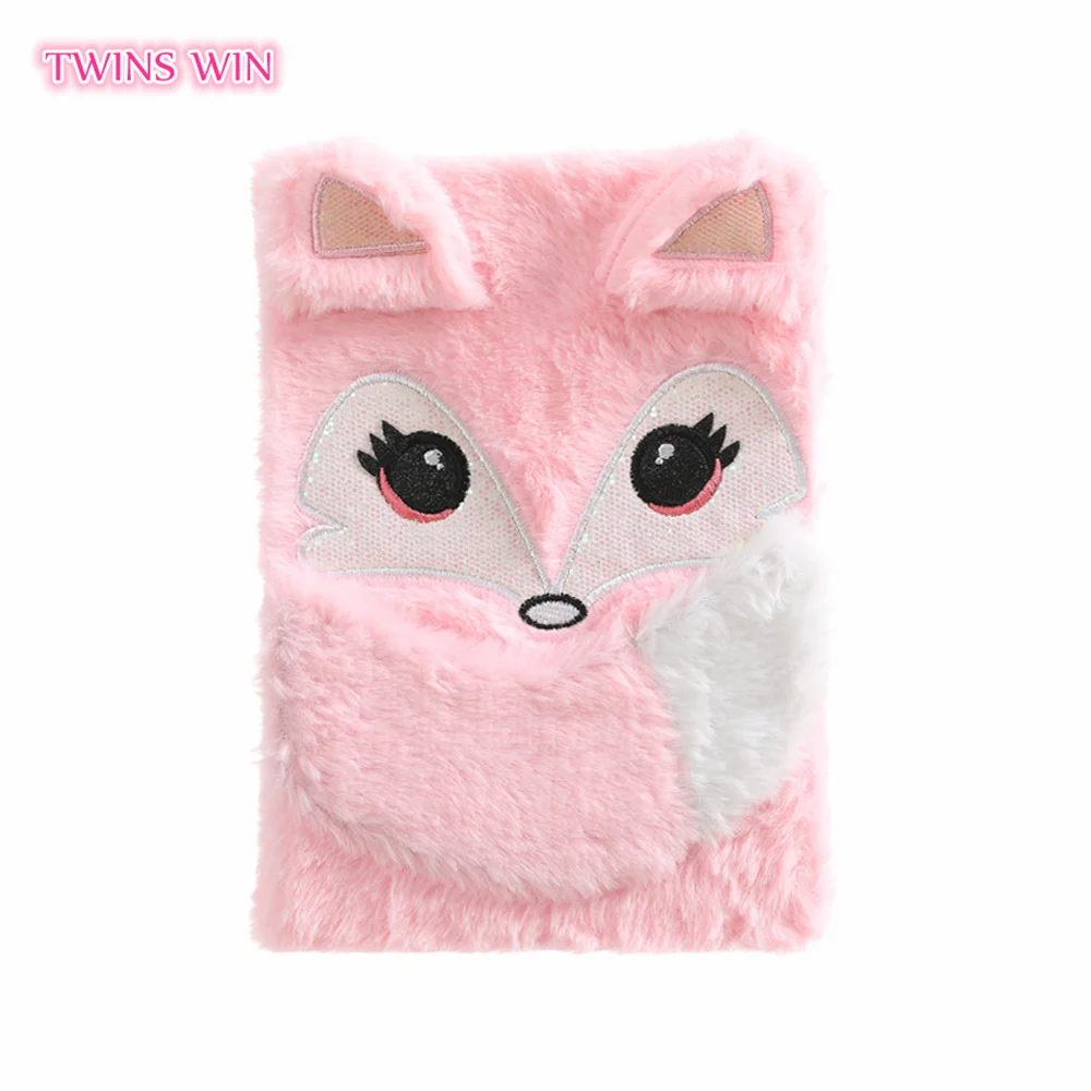 Small Animal Cartoon Stationery Notebook - Plush Cover