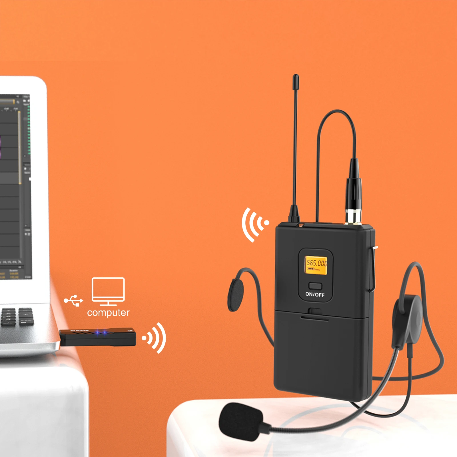 Oem K031b Unidirectional Wireless Microphone Condenser Mic Microfonos ...