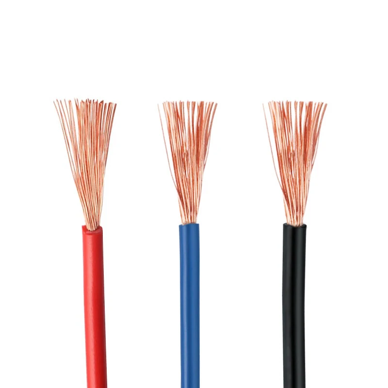 Copper Free Sample Rvv Wire Cables Red Black Blue Electric Wire 450/750v Single Core Bare Copper ...