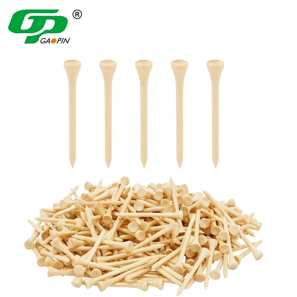 Biodegradable Wood Golf Tees - Customizable Sizes & Logos