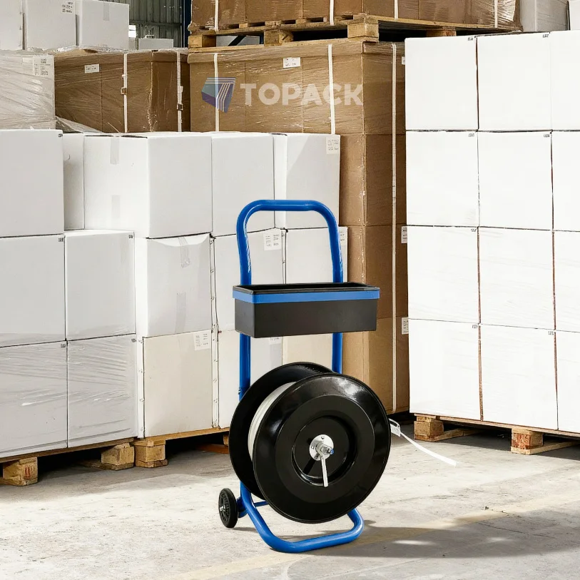 Heavy Duty Manual Steel Strapping Tool Carts Banding Dispenser Packing ...