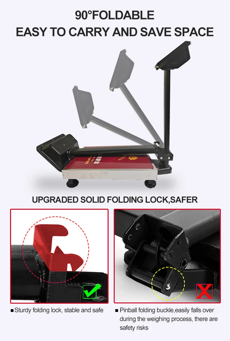 Foldable Bench Scale 150KG TCS Industrial Waterproof Digital