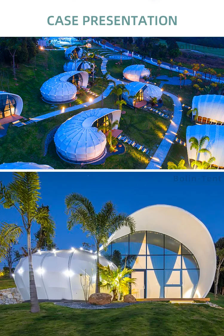 Snail Shell-Shaped Tent - Durable and Waterproof Glamping Tent