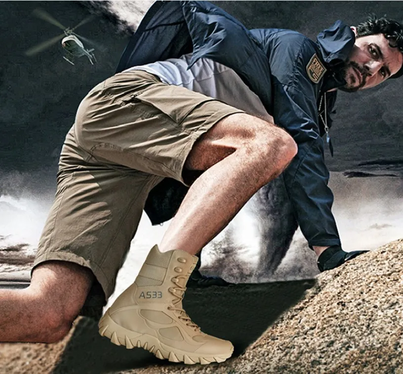 Outdoor Warm Ventilate Ultralight Boots Desert Jungle Training Shoes ...