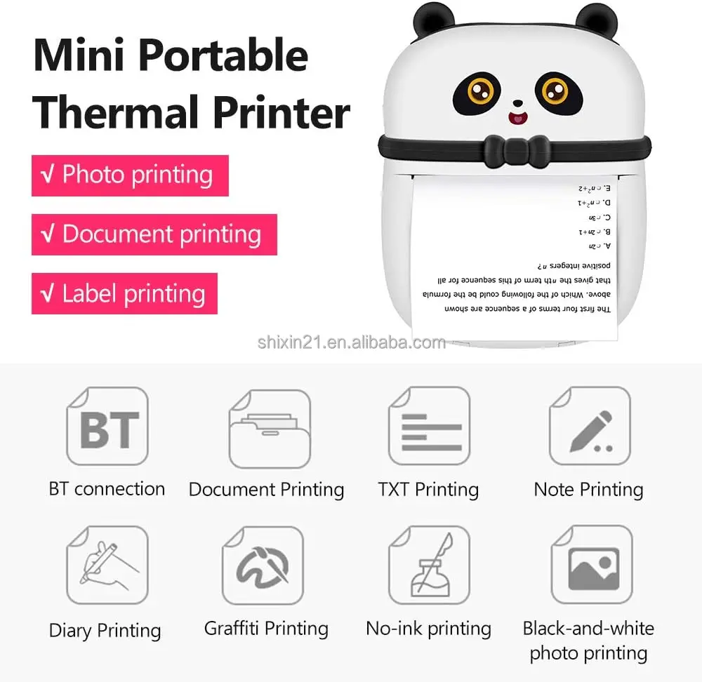 Mini Wireless Portable Bluetooth Thermal Receipt Printer - Buy Thermal ...