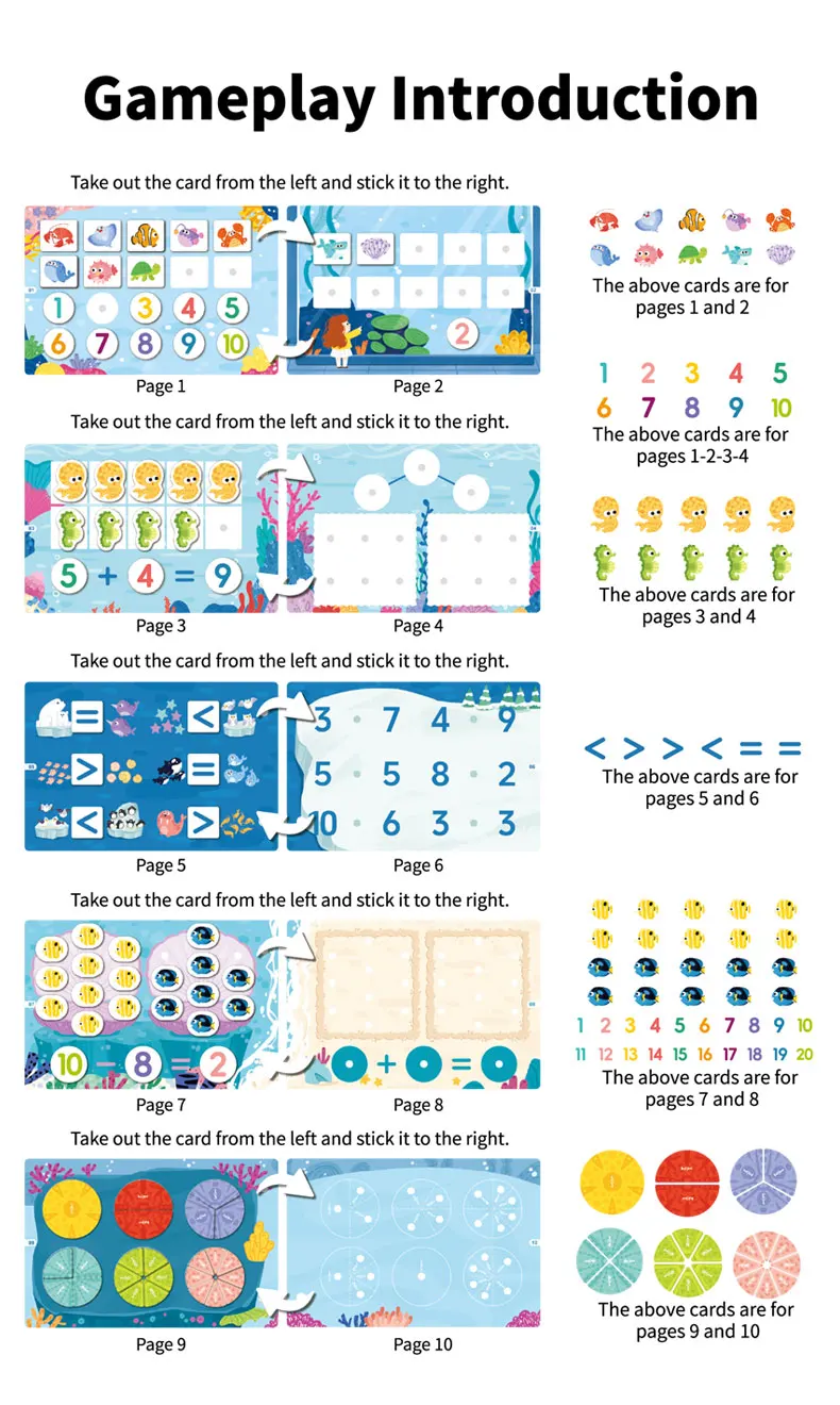 Toddler Quiet Book - Educational Magic Tape Activity Puzzle for Kids 2 ...