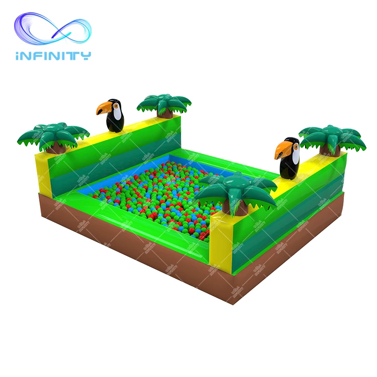 32m Long Green Animal Theme Jungle Outdoor Adults Race Game Inflatable ...