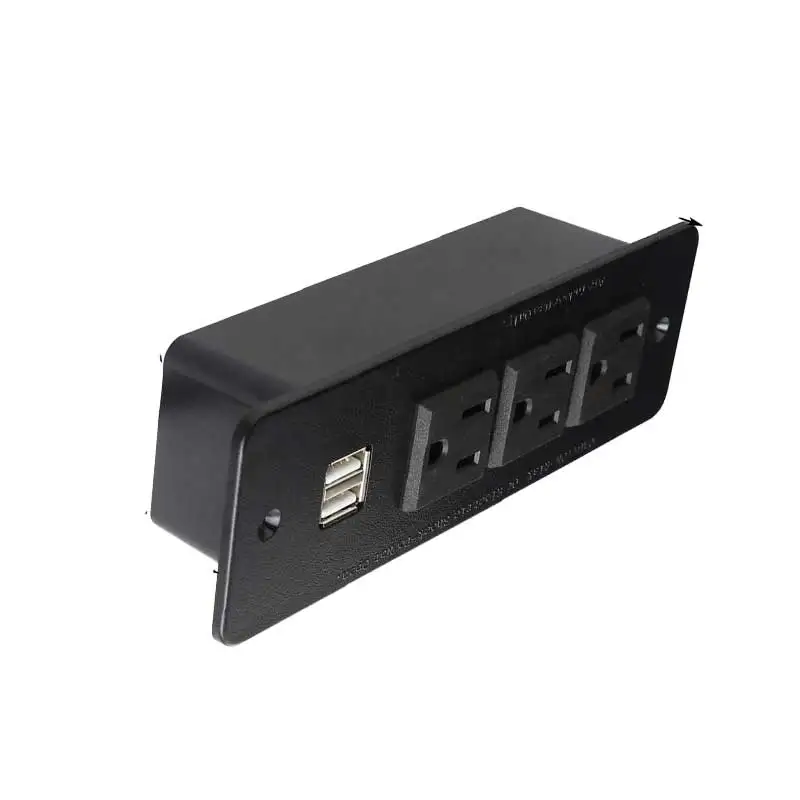 Oswell Power Grommet Recessed Desktop Power Socket With 3 Ac Us Power 2 ...