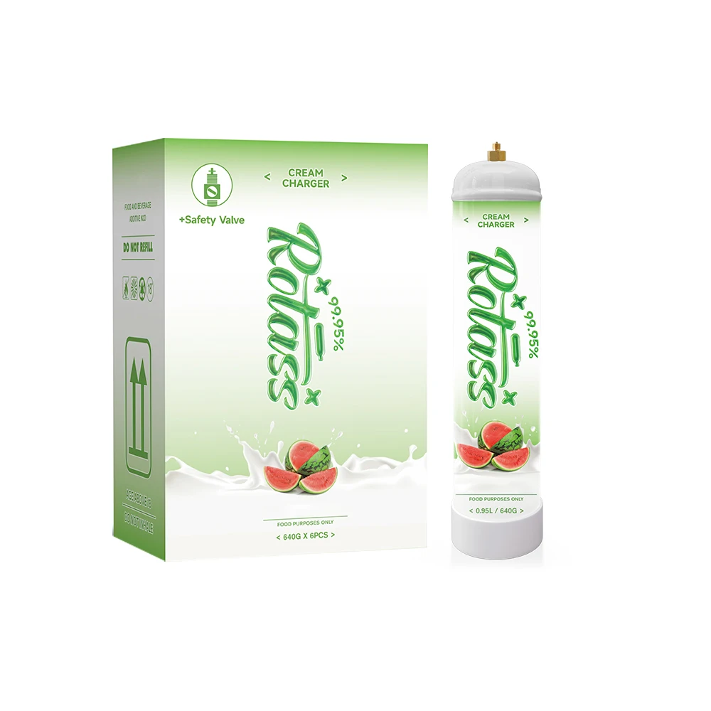 Rotass 640g Strawberry Flavored whipping cream cylinder 0.95L gas Tank ...