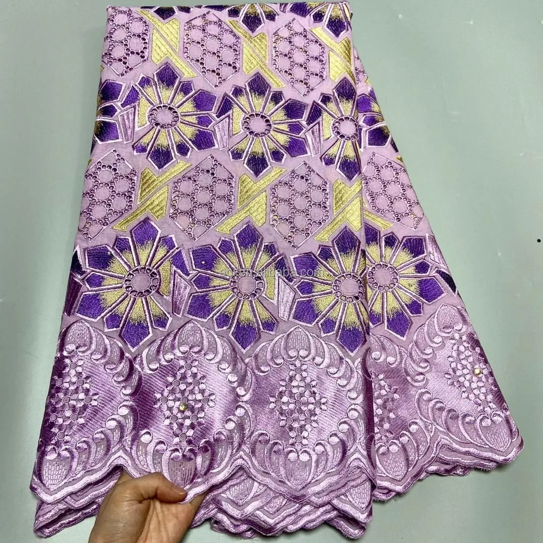 Aci Nigerian Lace Fabric 2024 Cotton Voile Lace Guaranteed Soft 100% ...