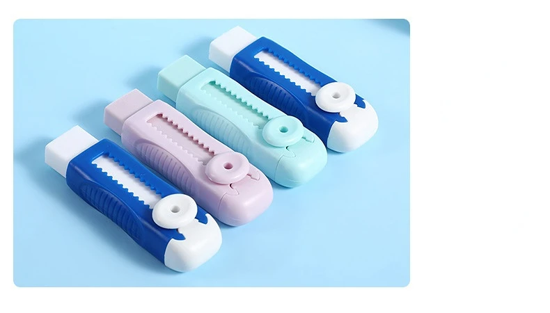 Cute Vintage Pink Sliding Pencil Eraser For Artistic Use - Oem