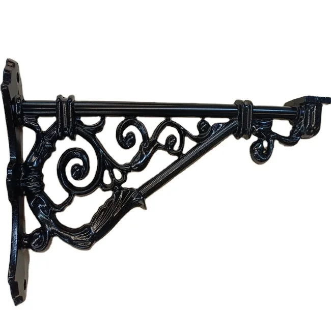 Public Urban furniture lamp post bracket Cast aluminum Light wings ...