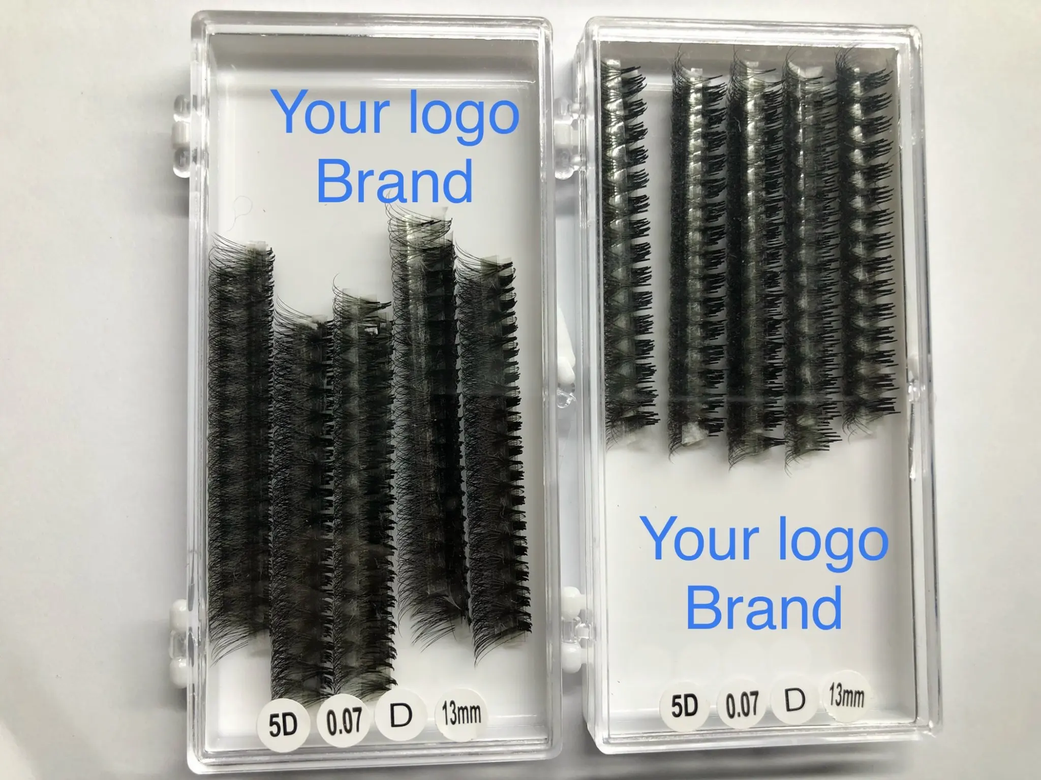 High Quality Heat Bonded 3d 4d 5d 0 07 Pointy Base Premade Fans Lash Extension Korean Black ...