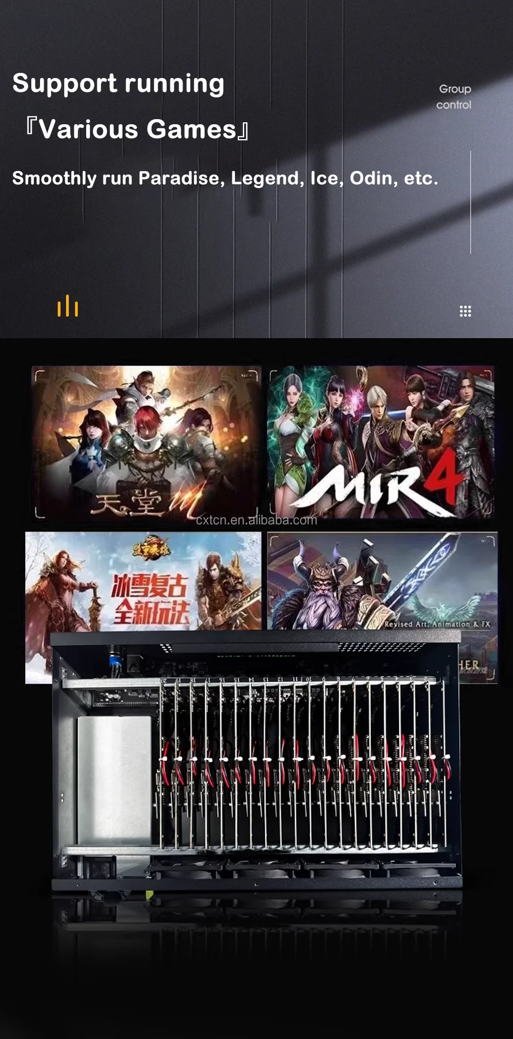 Used Phone Motherboard Chassis for Samsung - 20 Phones Control System ODM