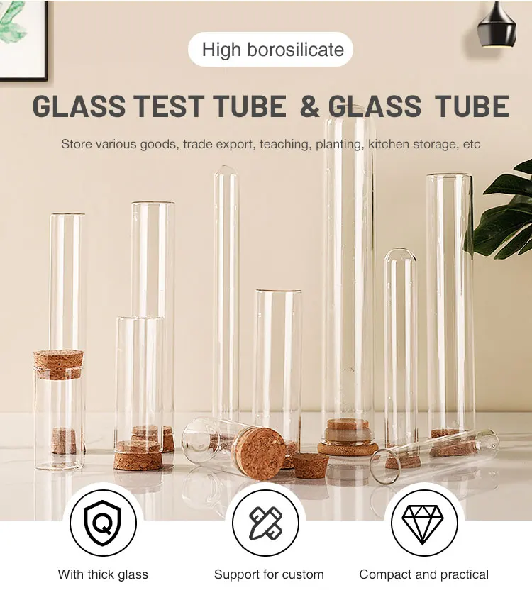 Customizable Glass Test Tubes - High Borosilicate Quality