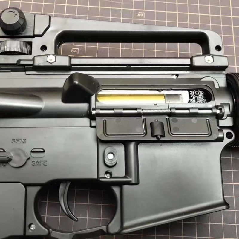 Nylon M16 Assault Rifle Metal Gear Electric Splatter Gel Ball Blaster ...