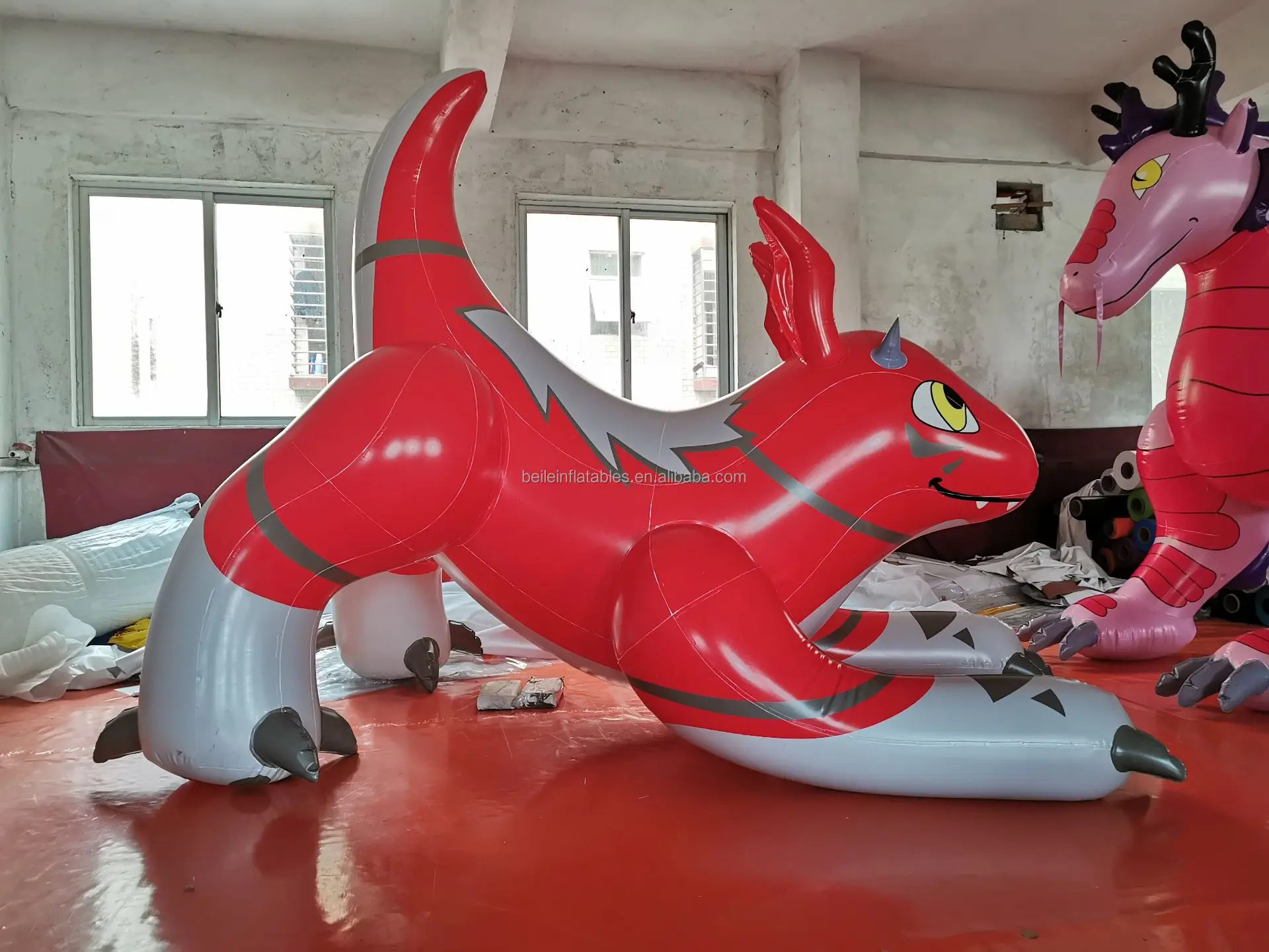 Red Inflatable Dragon Cartoon / Dragon Model / Dragon Advertising - Buy ...