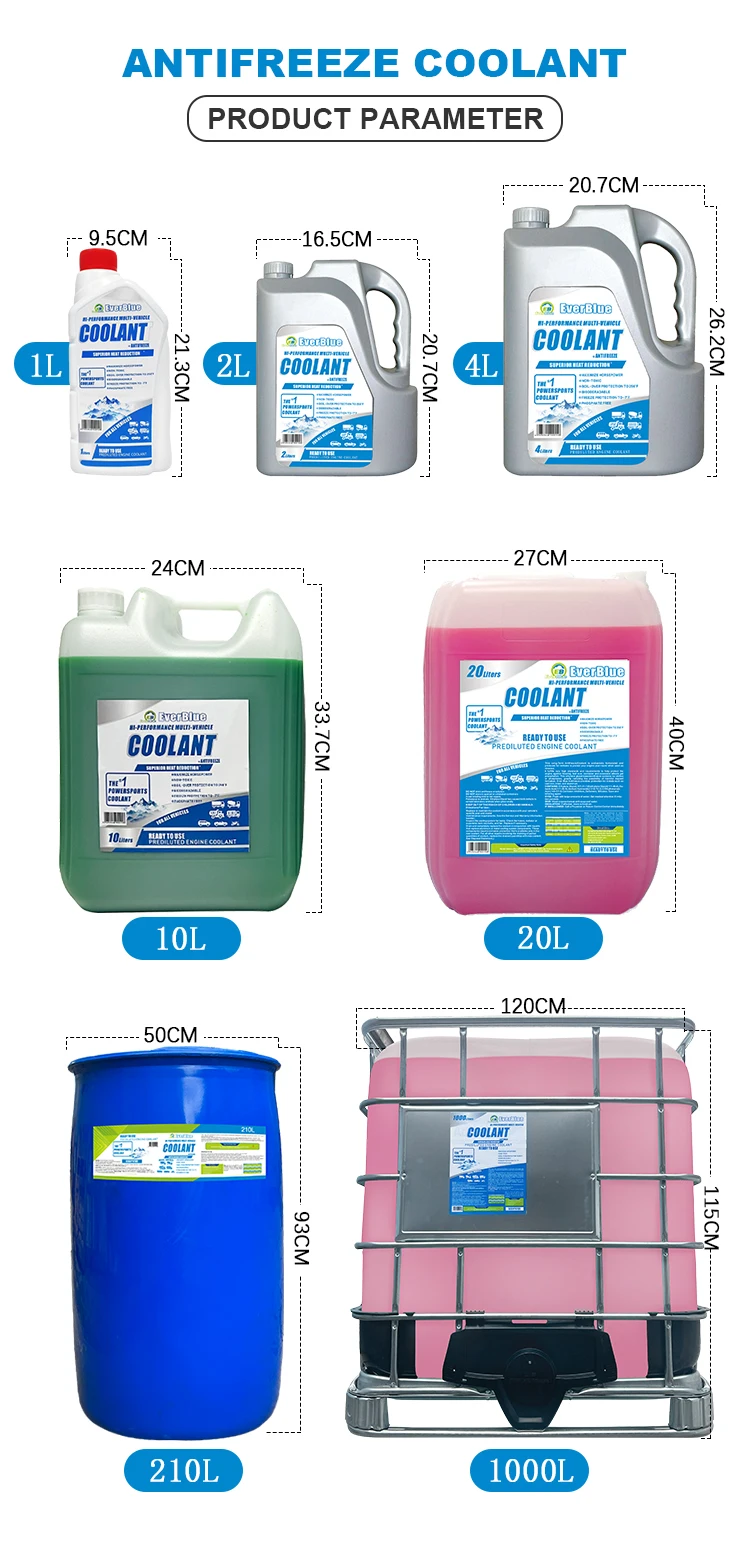 Snow Antifreeze Wholesale Heavy-duty Coolant 1000l Antifreeze Red Automotive Liquid Coolant for ...