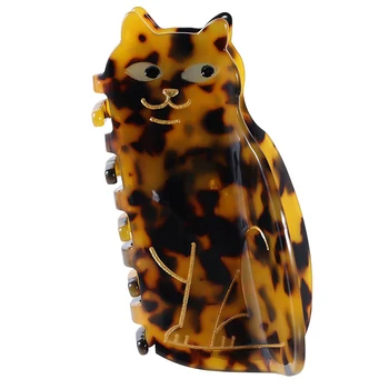 Latest Design French 8.5cm Acetate Leopard Cat Females Customized ...