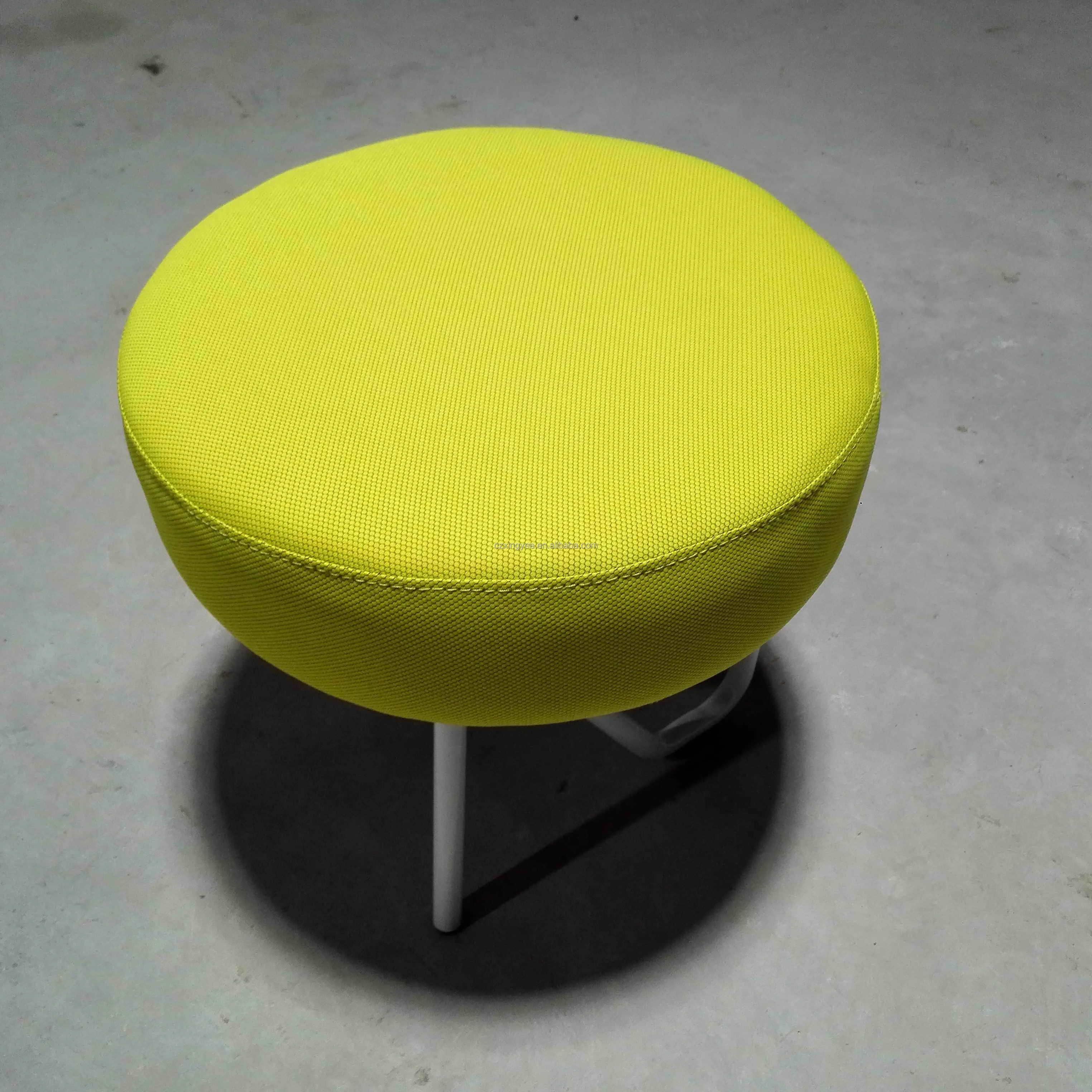 Modern Living Room Kindergarten Small Round Stools Customized Velvet ...