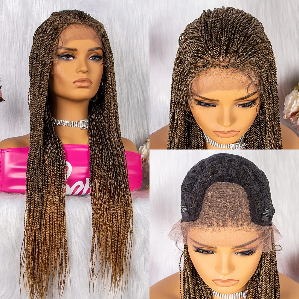 Jennifer Twist Braided Wigs Knotless Synthetic Lace Front Wigs 28 ...