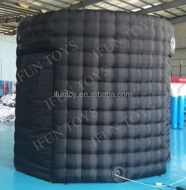 Led 360 Photo Booth Enclosure Inflatable Backdrop Wall Round Inflatable Photo Booth For Wedding ...
