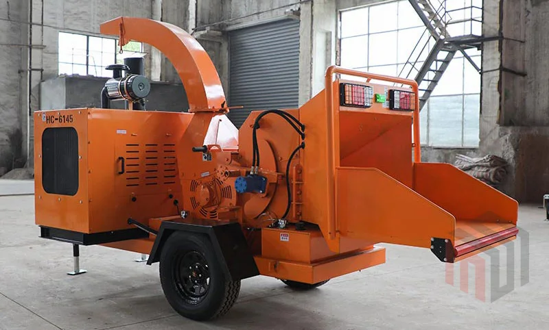 Diesel Engine Portable Wood Chipper - Self Powered & Durable