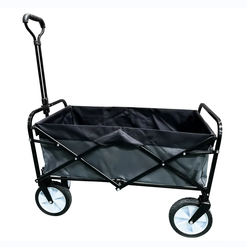 Garden Outdoor Picnic Push Pull Wagon Multi-function Beach Chair Wagon ...