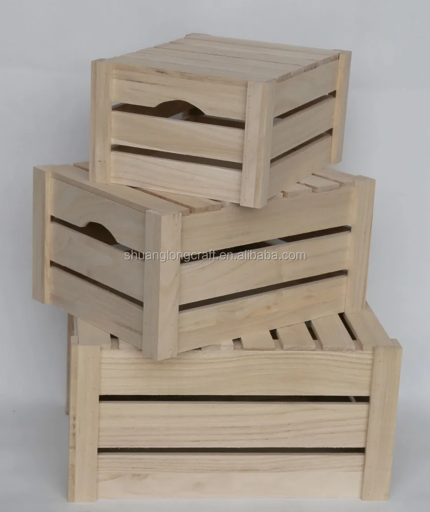 Handmade Wood Crate Box with Lid for Packing Usage| Alibaba.com