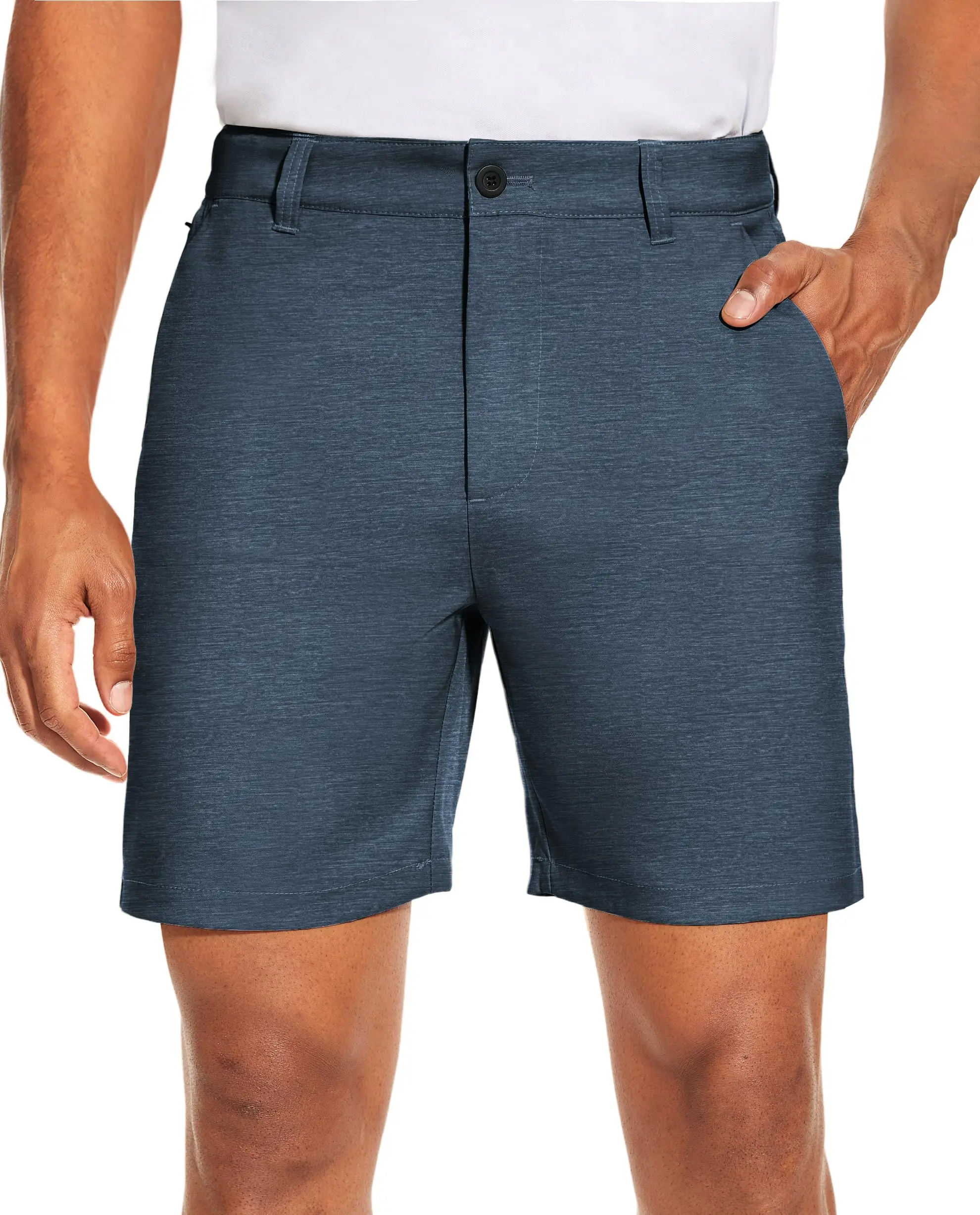 Custom Logo Quick Dry Men Waterproof Shorts Walking Golf Shorts Polyester Waist Waterproof ...