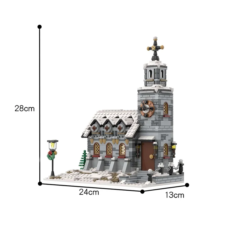 Buildmoc The Medieval Architecture Winter Chapel Building Blocks ...