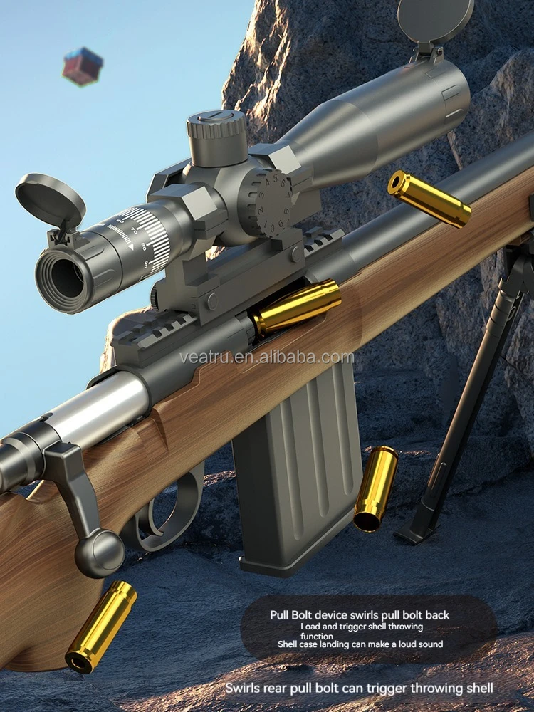 M24 2024 Kar98k Awm M24 Eva Soft Bullet Gun Toy Shell Throwing Gun Toy Outdoor Shooting Game Gun ...